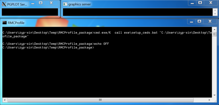 How to launch RMCProfile program – rmcprofile